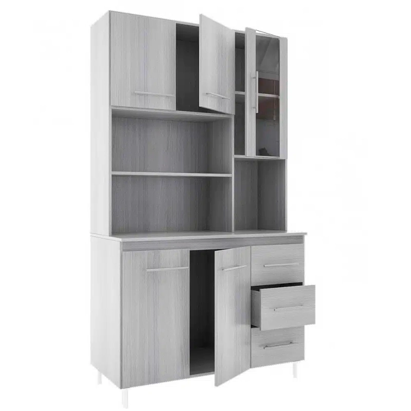 COCINA COMPACTA ORLANDI 4072 KIT TRIPLE DE 1 METRO CON 5 PUERTAS 3 ...