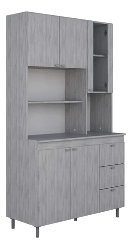 COCINA COMPACTA ORLANDI 4072 KIT TRIPLE DE 1 METRO CON 5 PUERTAS 3 ...