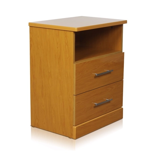 MESA DE LUZ RICCHEZZE MODENA 2 CAJONES ROBLE - MC HOGAR - Sentite cómodo